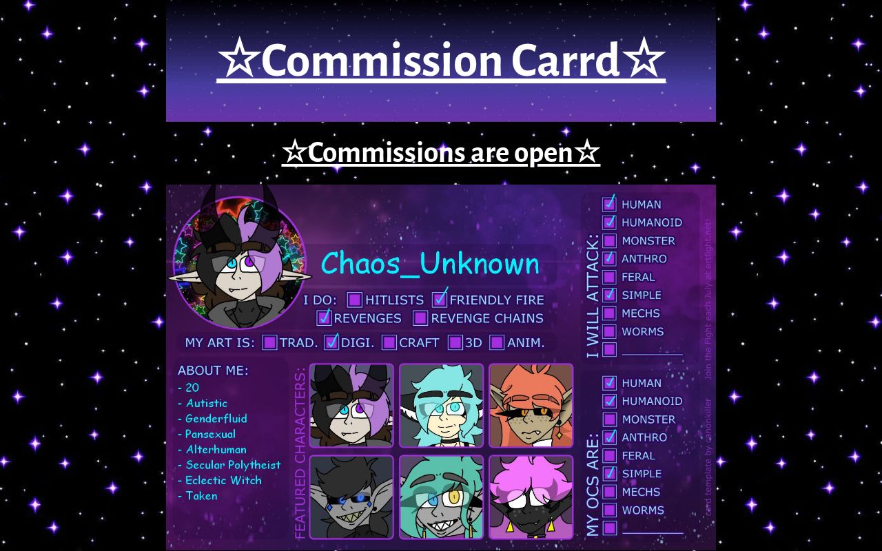 ☆Commission Carrd☆